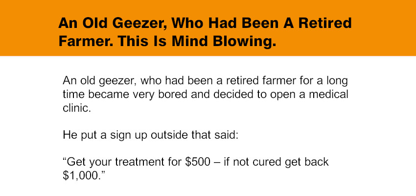 An Old Geezer, Who Had Been A Retired Farmer.