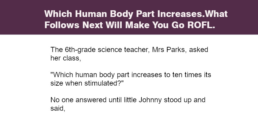Which Human Body Part Increases.