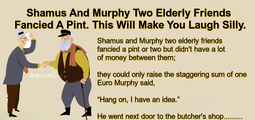 Shamus And Murphy Two Elderly Friends Fancied A Pint.