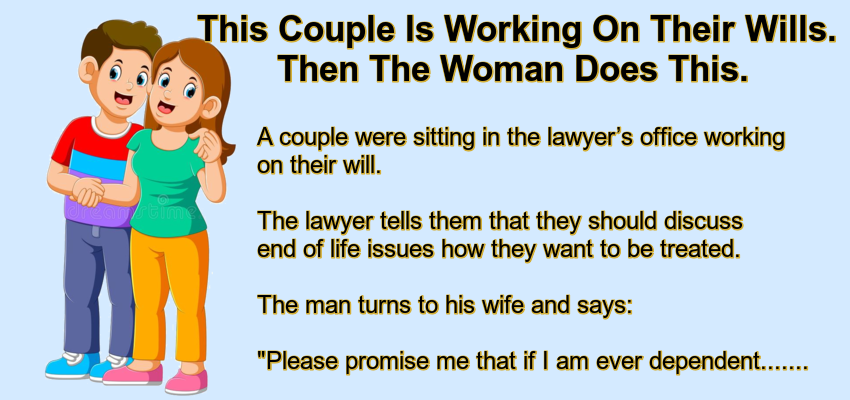 This Couple Is Working On Their Wills.