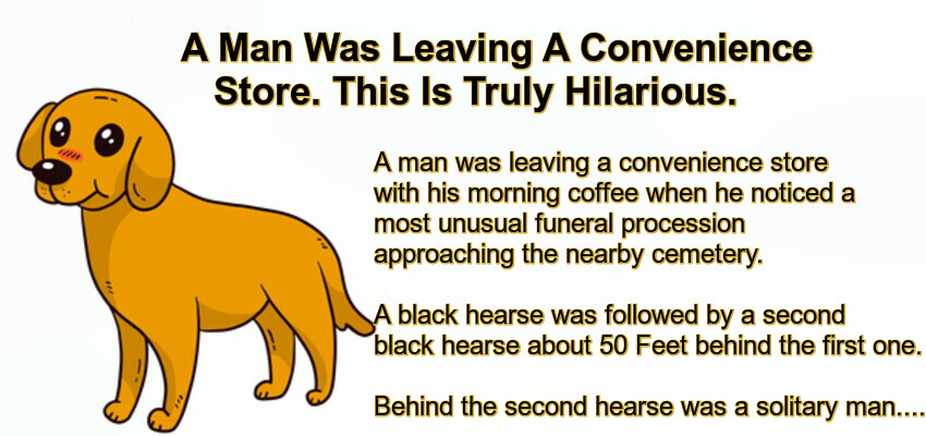 A Man Was Leaving A Convenience Store.