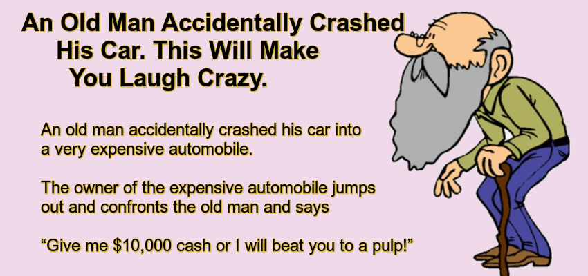 An Old Man Accidentally Crashed His Car