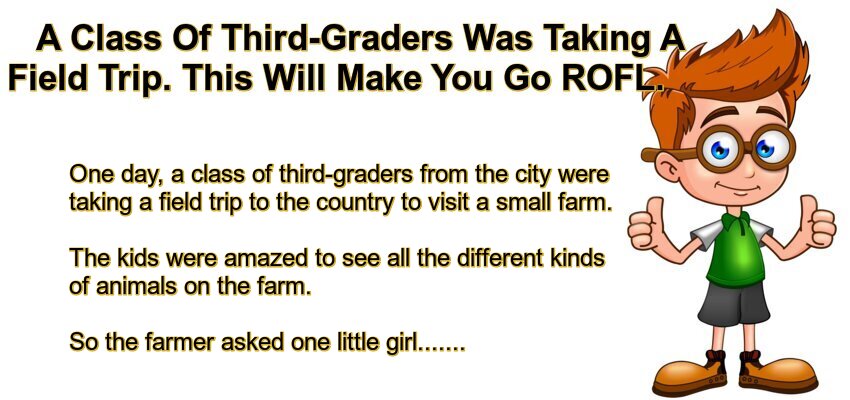 A Class Of Third-Graders Was Taking A Field Trip.