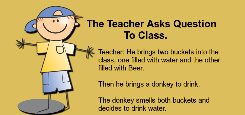 The Teacher Asks Question To Class.