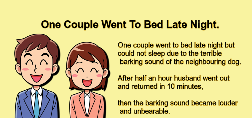 One Couple Went To Bed Late Night.