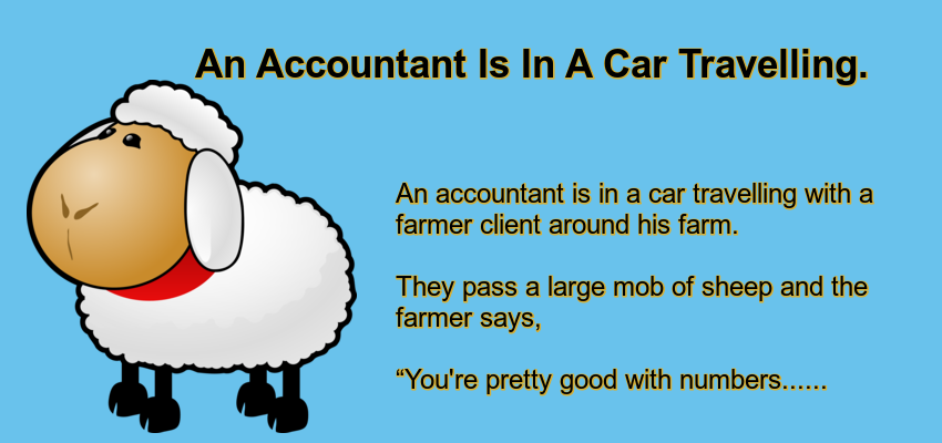An Accountant Is In A Car Travelling.