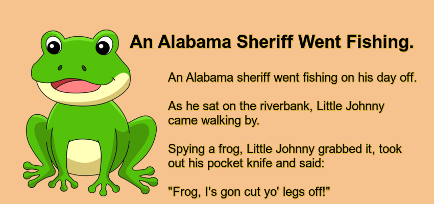 An Alabama Sheriff Went Fishing.