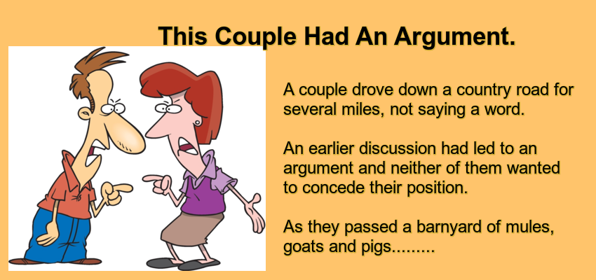 This Couple Had An Argument.