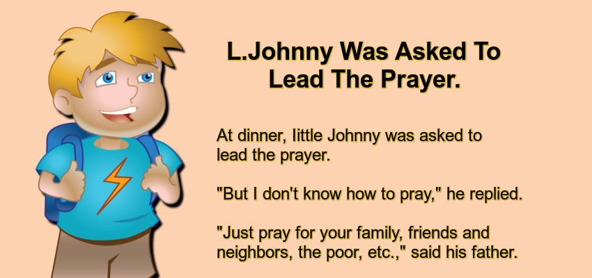 L.Johnny Was Asked To Lead The Prayer.