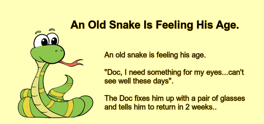 An Old Snake Is Feeling His Age.