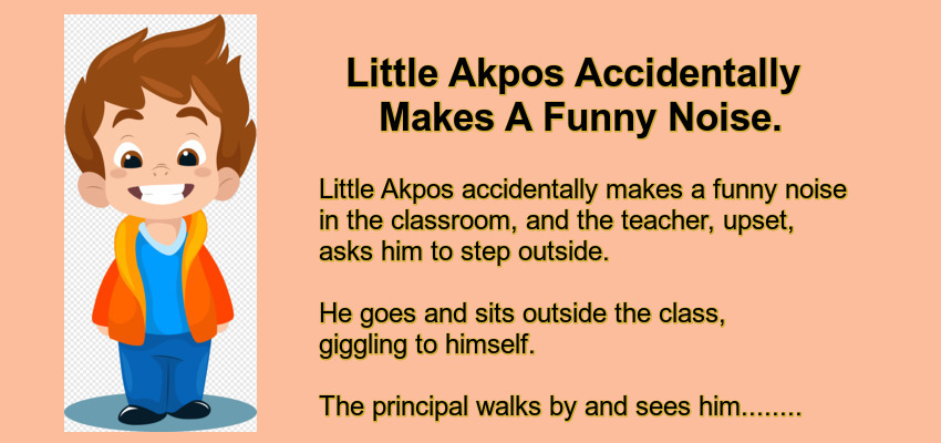 Little Akpos Accidentally Makes A Funny Noise.