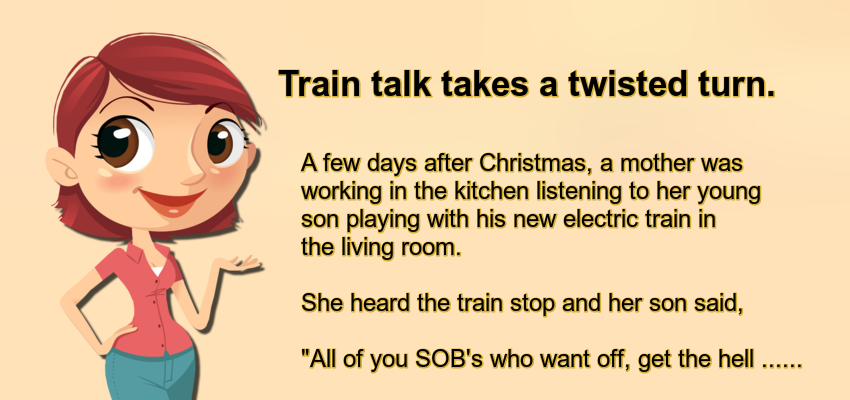 Train talk takes a twisted turn